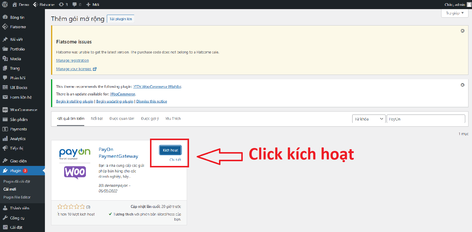 Tài liệu hướng dẫn cài đặt PayOn vào WooCommerce: | PayOn